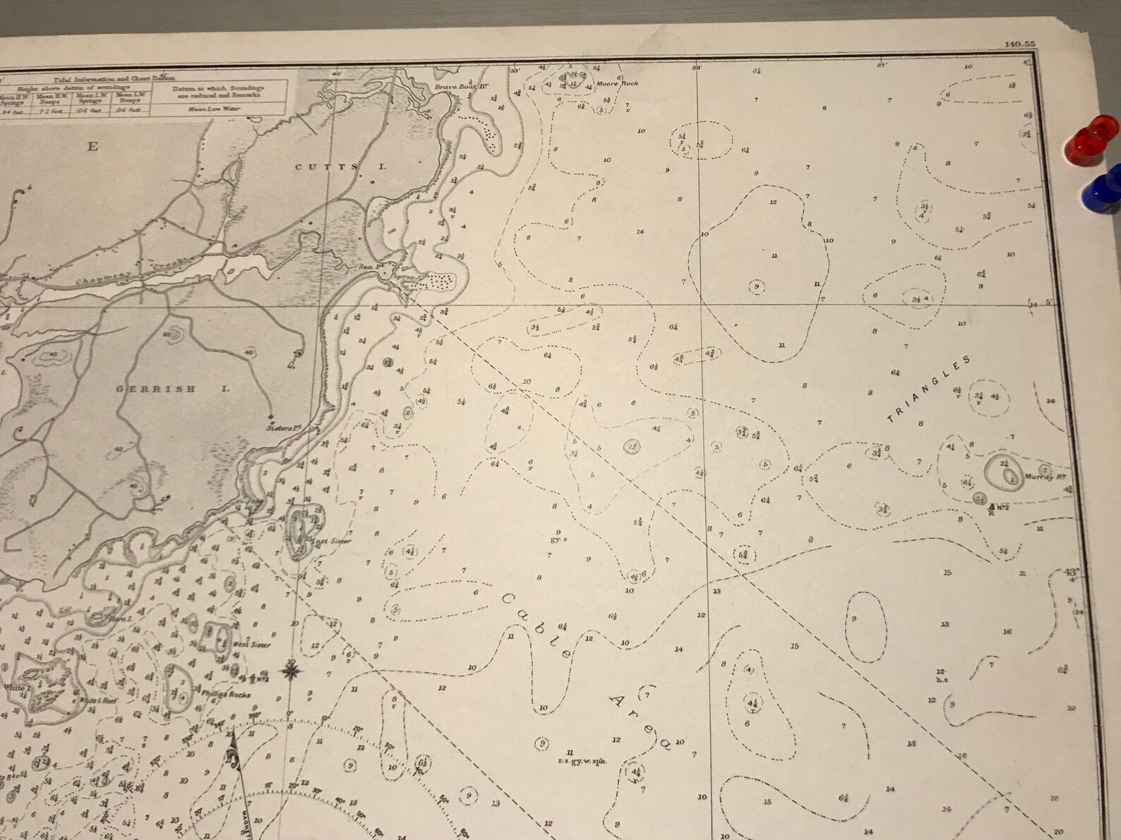 New Hampshire Portsmouth Harbor Navigational Chart | Etsy
