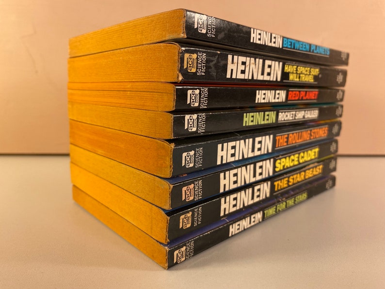 The Worlds of Robert A. Heinlein, Paperback Book Set, Heinlein Box Set ...
