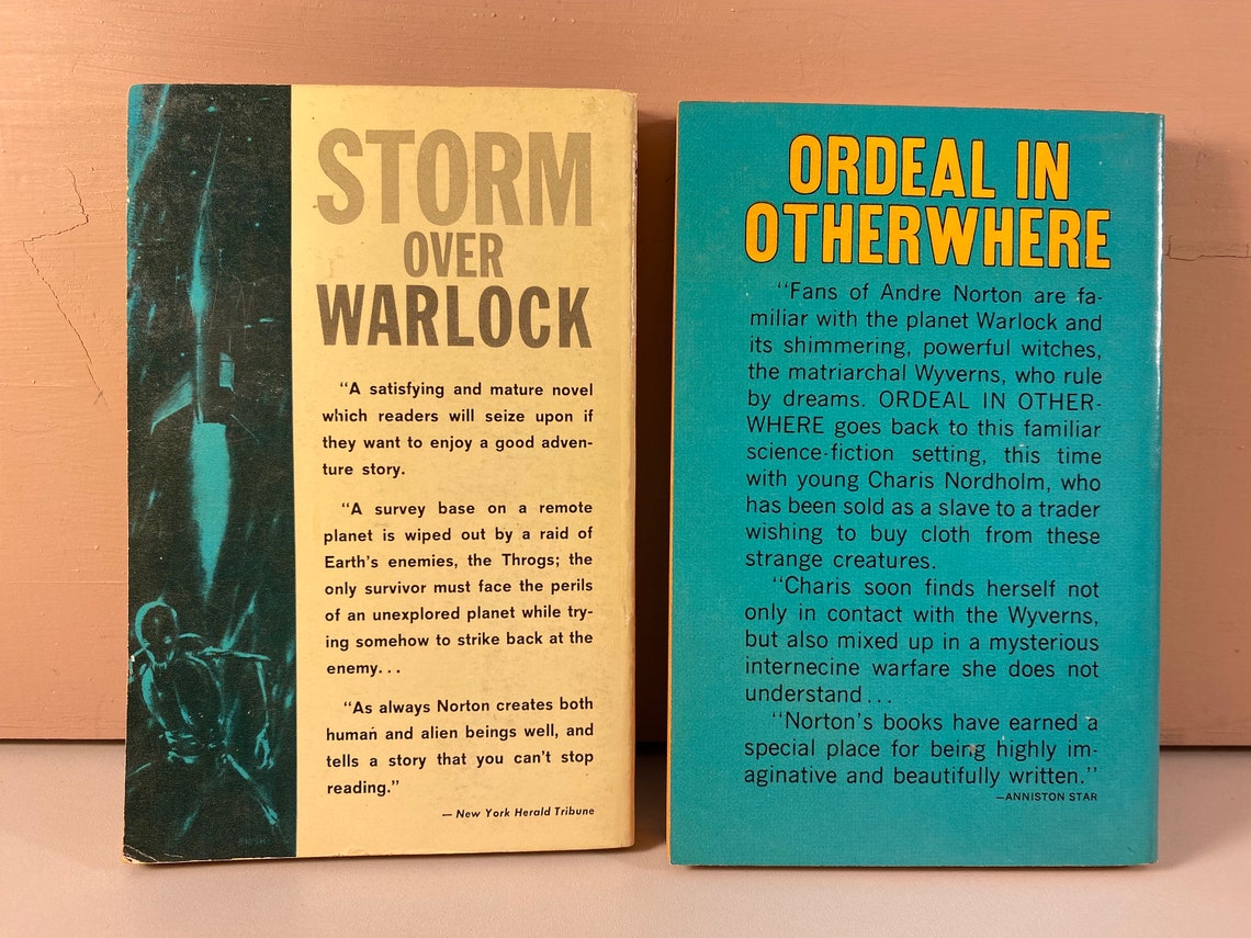 Warlock Series, Andre Norton Book Collection, Paperback Ace Books, Mid ...