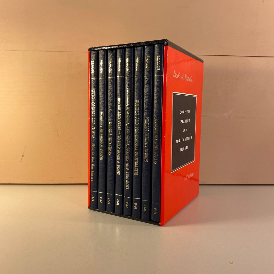 1965 Complete Speaker's and Toastmaster's Library Hardback Books Box ...