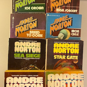 1980s Andre Norton Collection of Paperback Books, Science Fiction ...