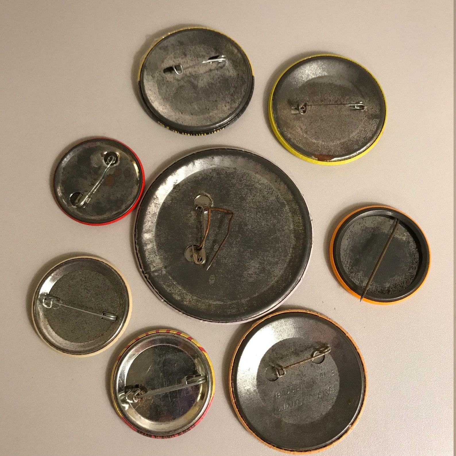 8 Funny Work Pinback Buttons 1980s Pins Old Cool 80s Flair - Etsy