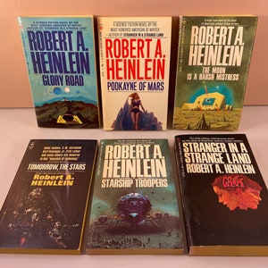 1970s Robert A Heinlein Science Fiction Collection, UNREAD Paperback ...