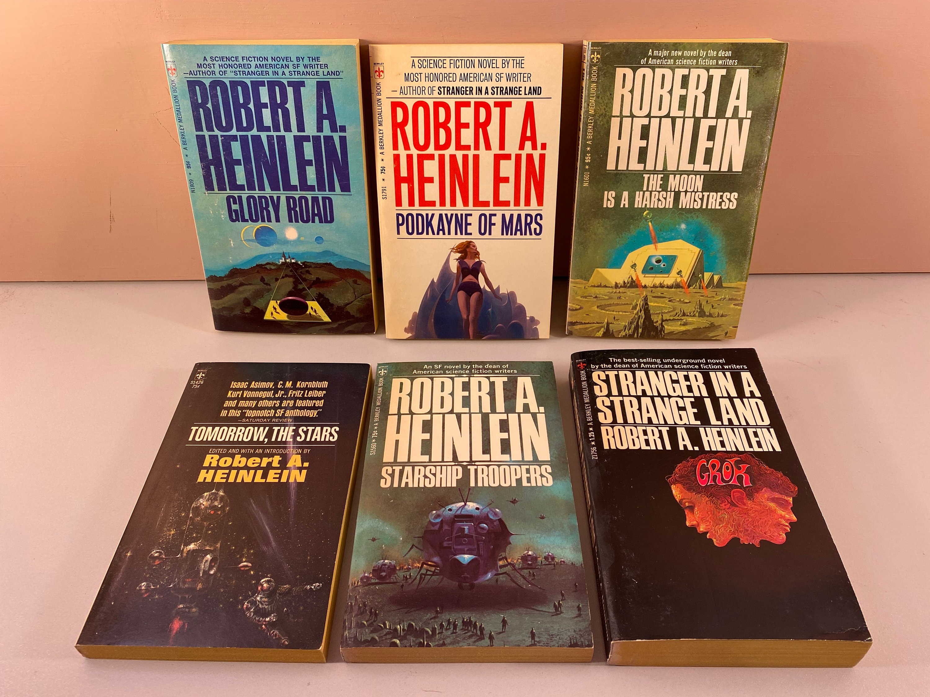 1970s Robert A Heinlein Science Fiction Collection, UNREAD Paperback ...