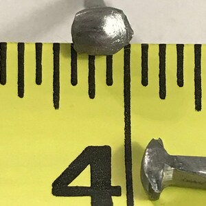 Qty (60) 1" Brad Steel Cut Nails, 1 Inch Nails Set of Sixty, 2D Steel ...