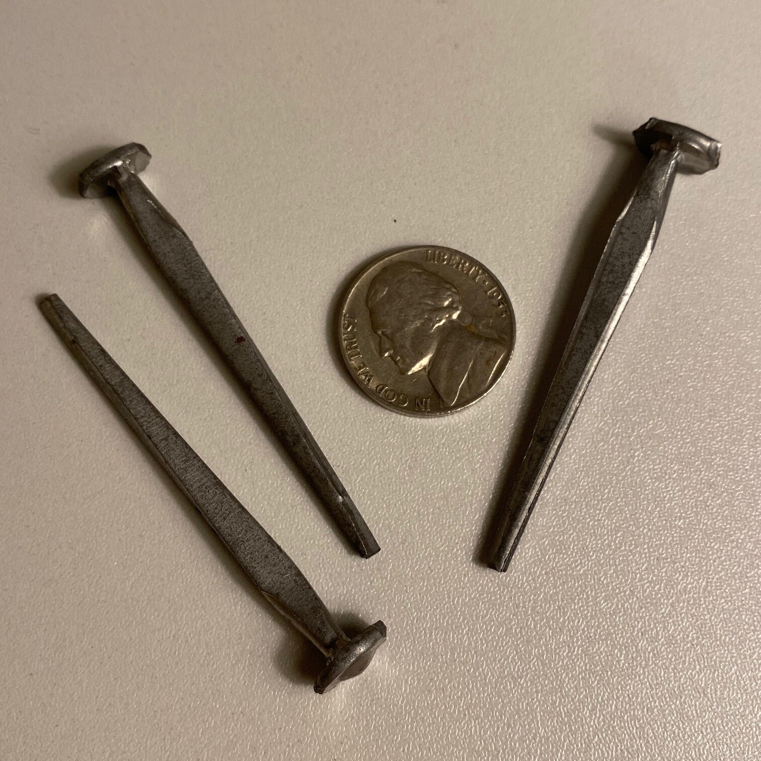 Qty 20 2.25 Rosehead Steel Cut Nails 7D Steel Nails | Etsy