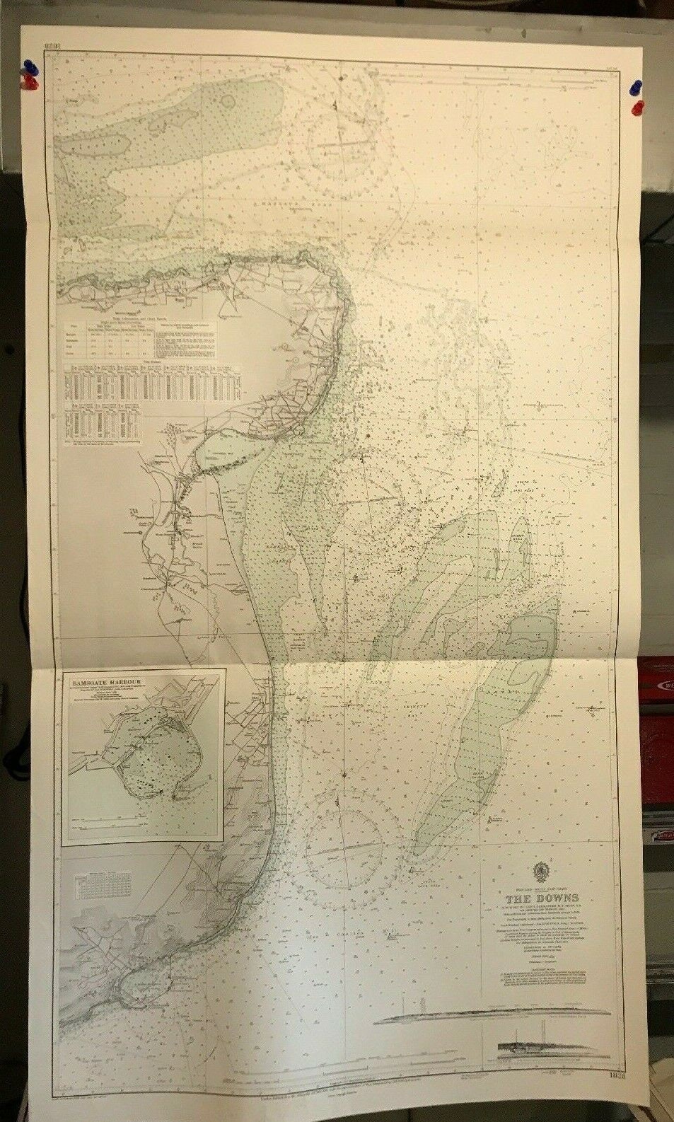 England South East Coast Navigational Chart Hydrographic Map | Etsy