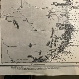 South Coast France and Spain Navigational Chart Hydrographic Map 1804 ...