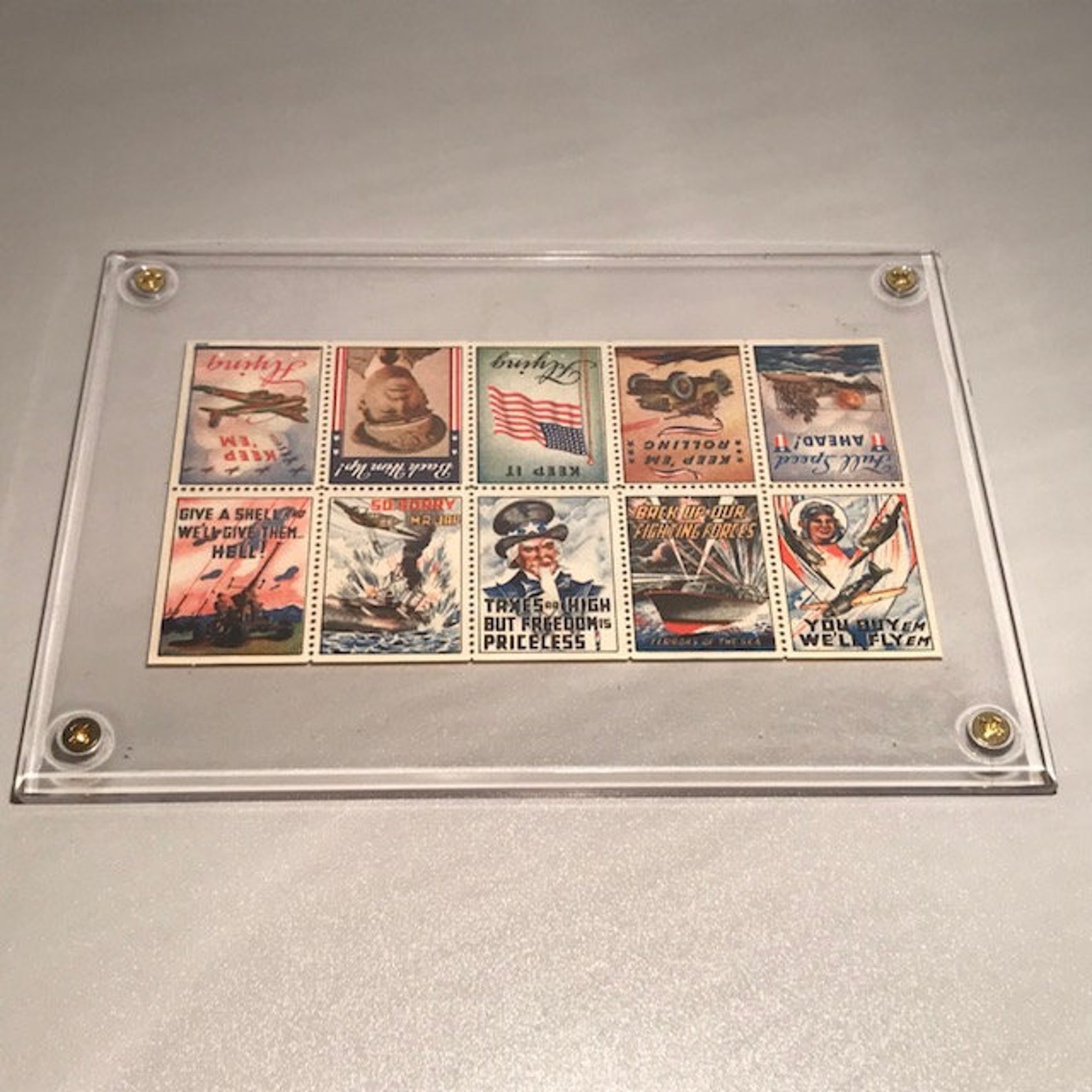 RARE! WW2 US Cinderella Stamps, Unused, Vintage, World War II ...