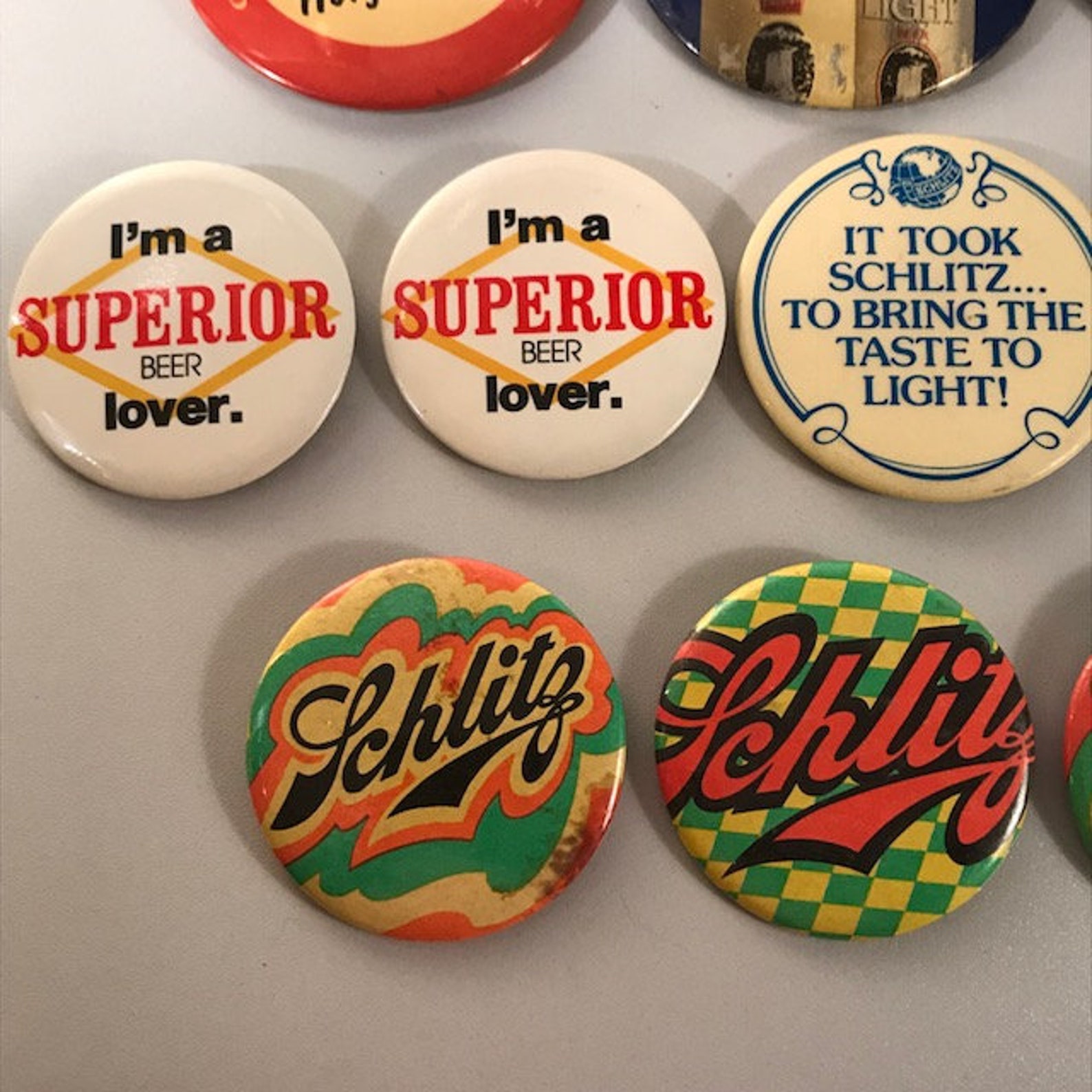 17 Beer Pinback Buttons Vintage Kitschy Collection Pin Back | Etsy