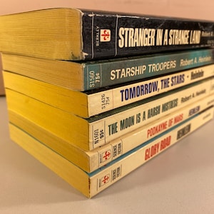 1970s Robert A Heinlein Science Fiction Collection, UNREAD Paperback ...