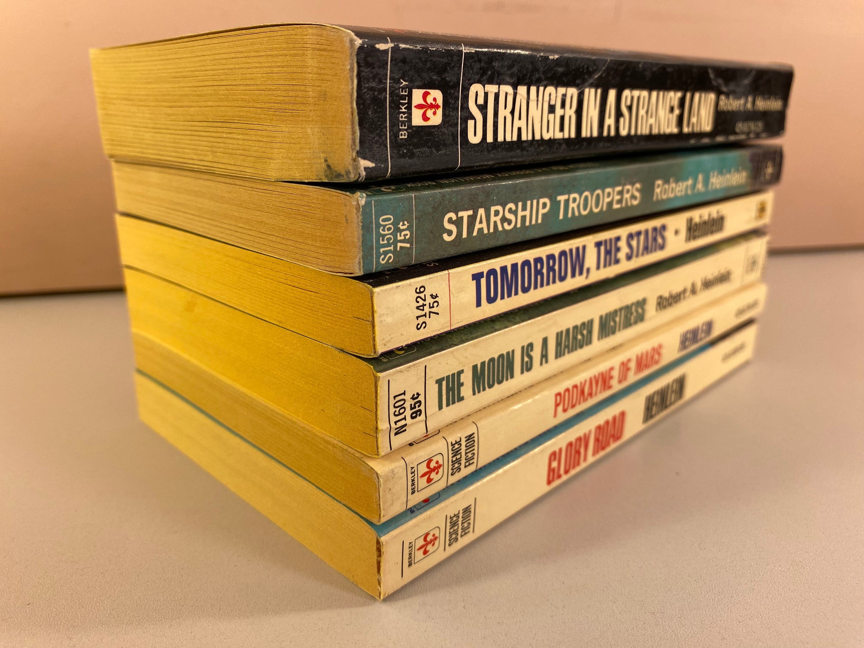 1970s Robert A Heinlein Science Fiction Collection, UNREAD Paperback ...