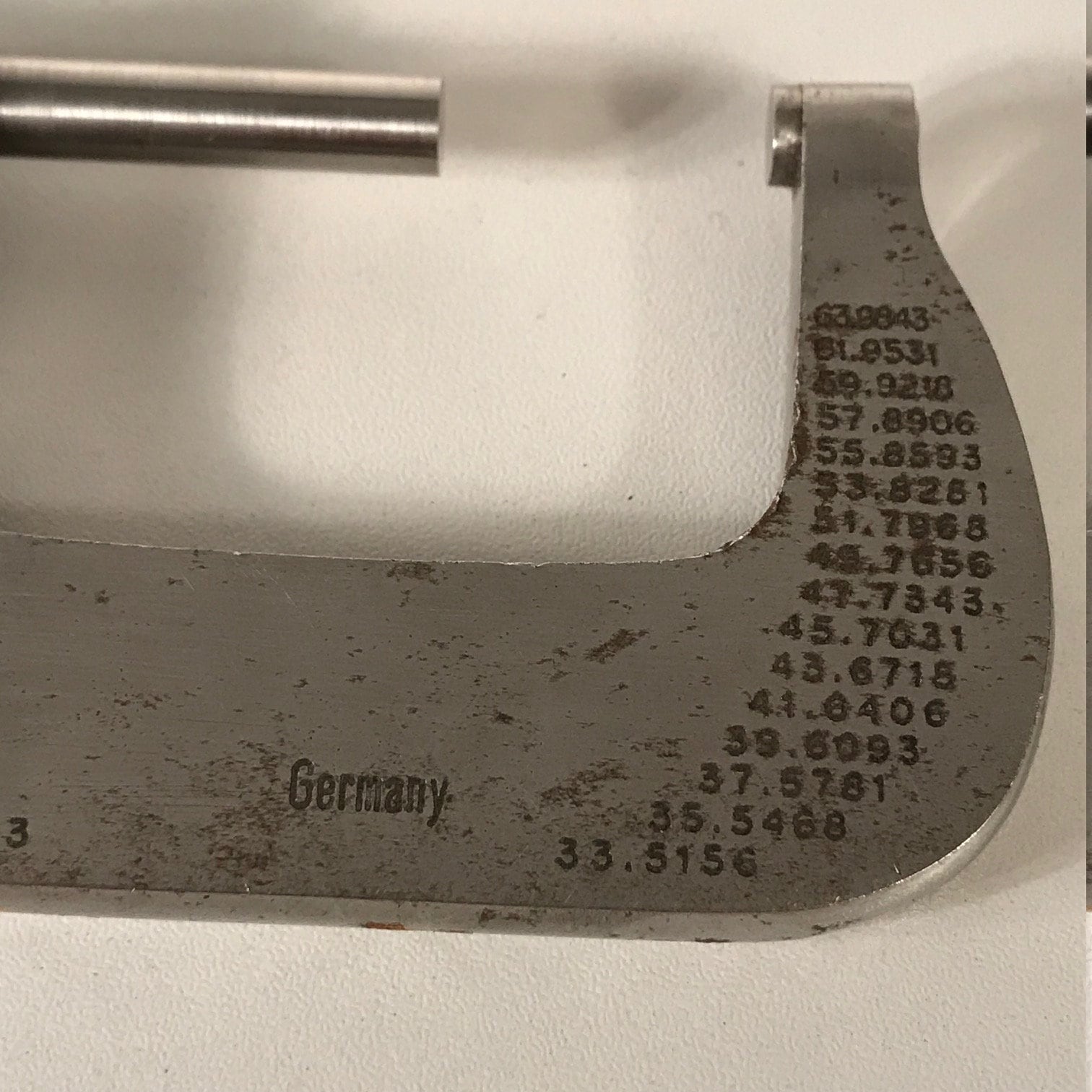 German Zeus Micrometer in Hard Box Case, 1 - 2 Inch, 1/10,000ths, Made ...