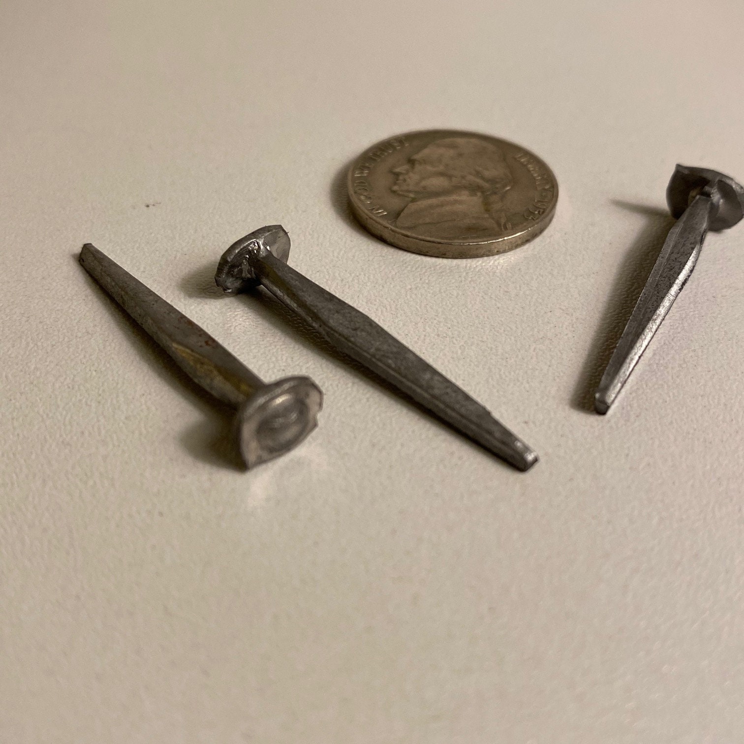 Qty 40 1.25 Rosehead Steel Cut Nails 3D Steel Nails | Etsy