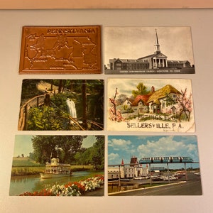 125 Old Pennsylvania Postcards, Old Souvenir Post Cards, 1930s - 1970s ...