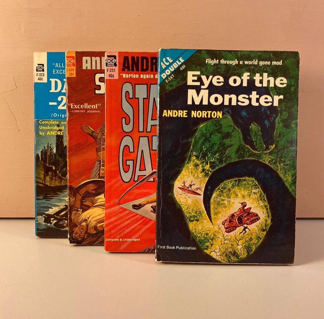 1960s Andre Norton Collection, Ace Paperback Books, Mid Century Modern ...