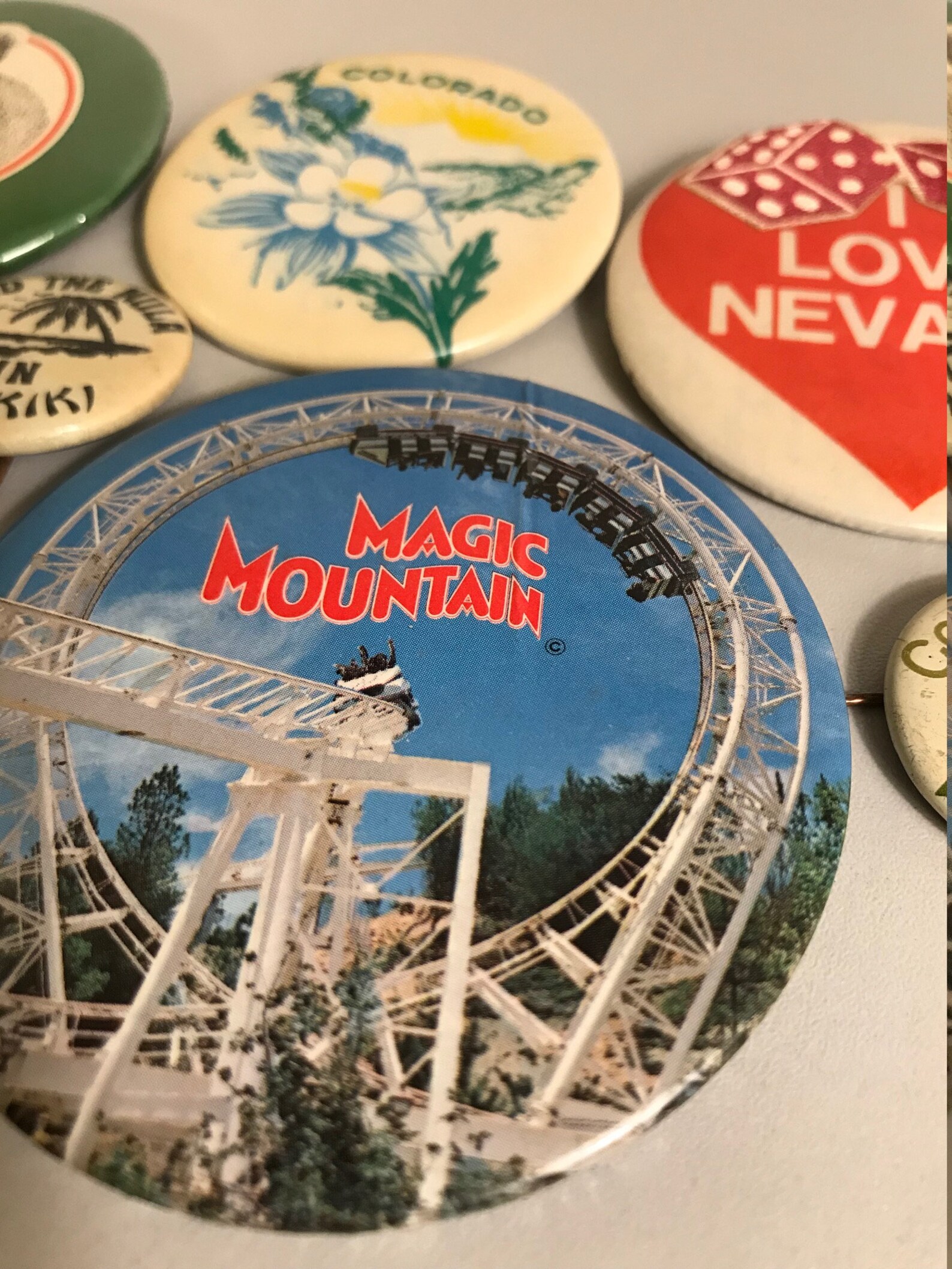 9 West USA Pinback Buttons 1980s Pins Old Cool 80s Flair CA - Etsy