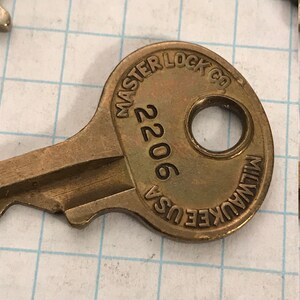 Vintage Unusual Keys (lot of 4), Old Metal Industrial Locks, Maker ...