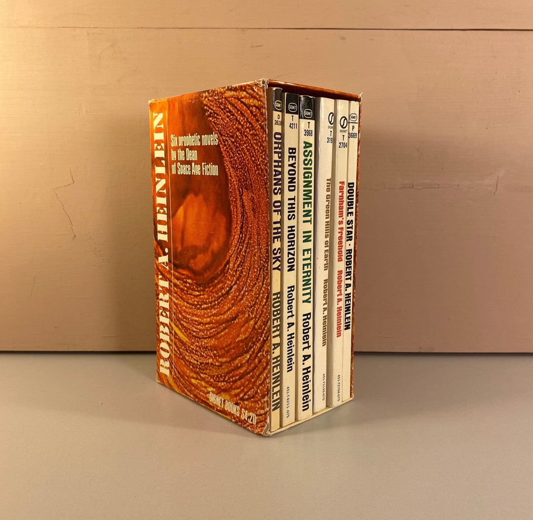1970s Robert A Heinlein Science Fiction UNREAD Paperback Book Box Set ...