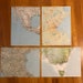 1980s, 9" X 12", 16 Pack Old Maps Paper, Two-sided, Vintage ...