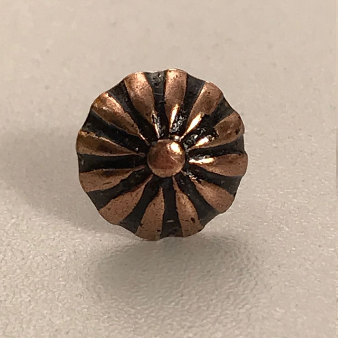 Qty: 150 Old Copper Daisy, Rolled Decorative Nails, Steel Nails, 1/2 ...