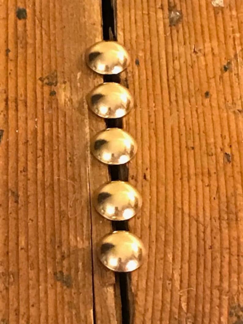 Qty: 150 Brass Plated Decorative Nails, Upholstery Hardware, 1/2 Inch ...