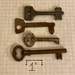 Vintage Skeleton Keys lot of 4, Authentic Antique Metal Skeleton Keys ...