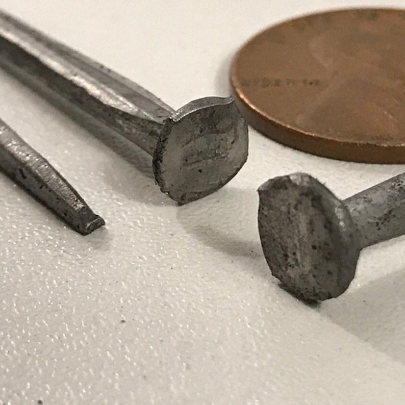 Qty 40 1.5 Clout Steel Cut Nails 1.5 Inch Nails Set | Etsy