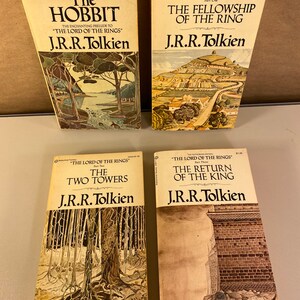 1970s J.R.R. Tolkien, the Hobbit, the Lord of the Rings, 4 Paperback ...
