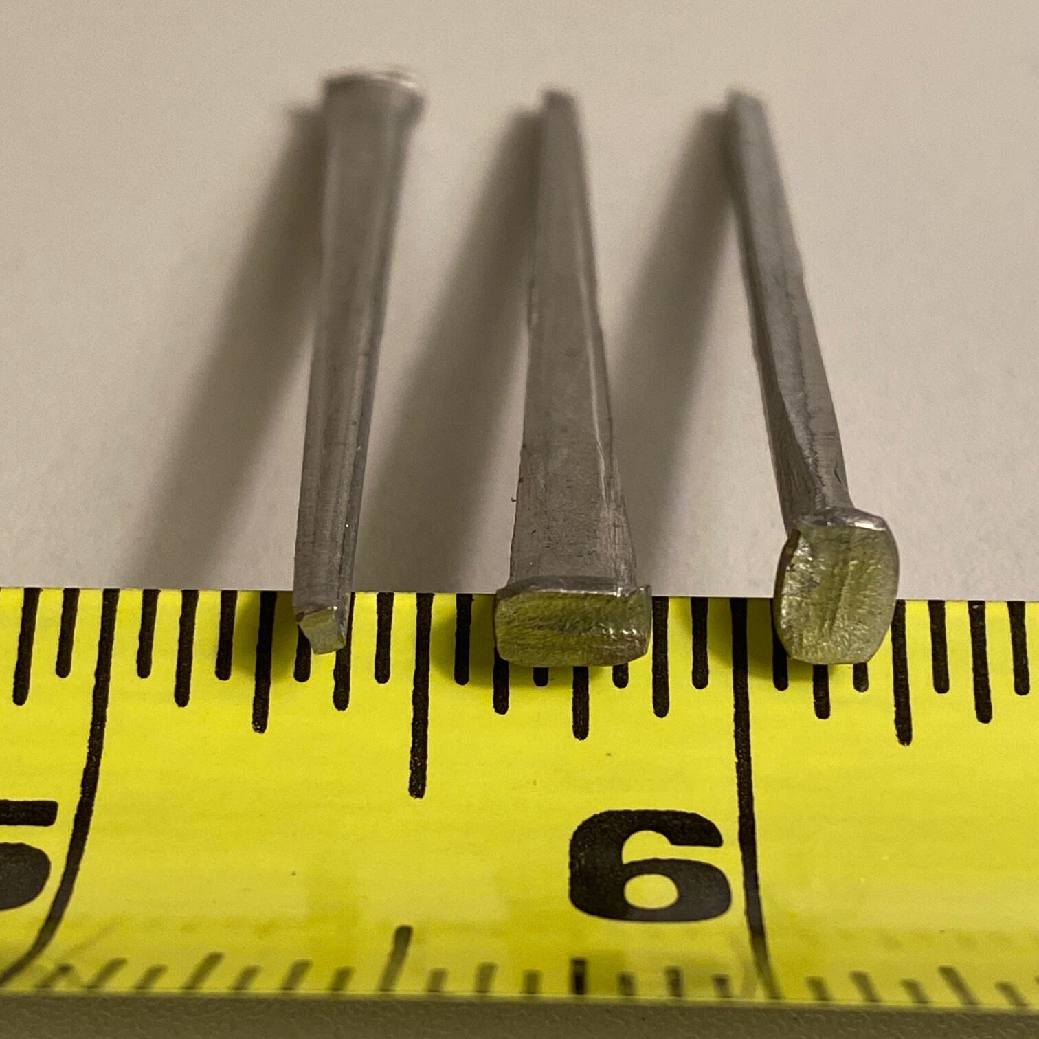 Qty 20 2.5 Fine Finish Steel Cut Nails 2.5 Inch Nails | Etsy