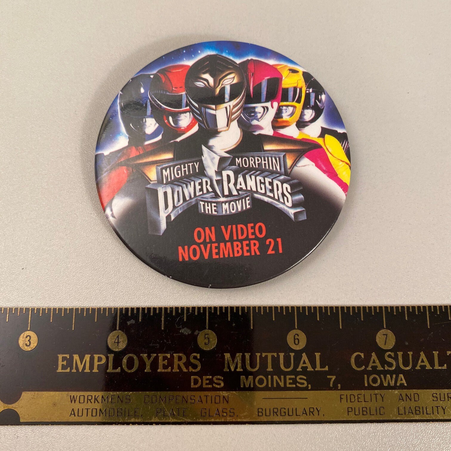 1995 Power Rangers Pinback Button Vintage 90s Mighty Morphin - Etsy