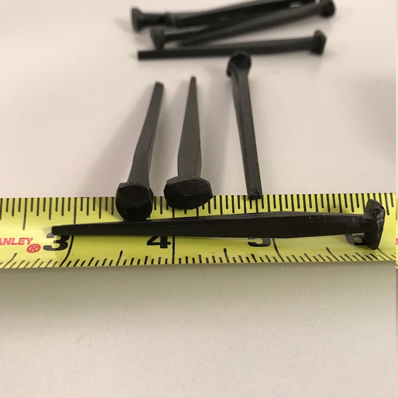 Ten 10 Qty 3 Wrought Head Nails 3 Inch Steel 10D | Etsy