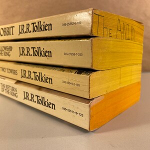 1970s J.R.R. Tolkien, the Hobbit, the Lord of the Rings, 4 Paperback ...