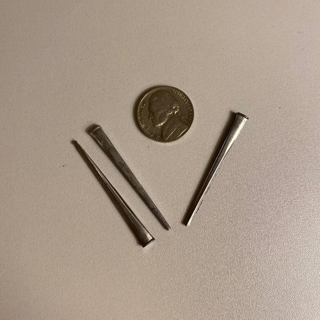 Qty (30) 1.75" Fine Finish Steel Cut Nails, 1.75 Inch Nails Set of ...
