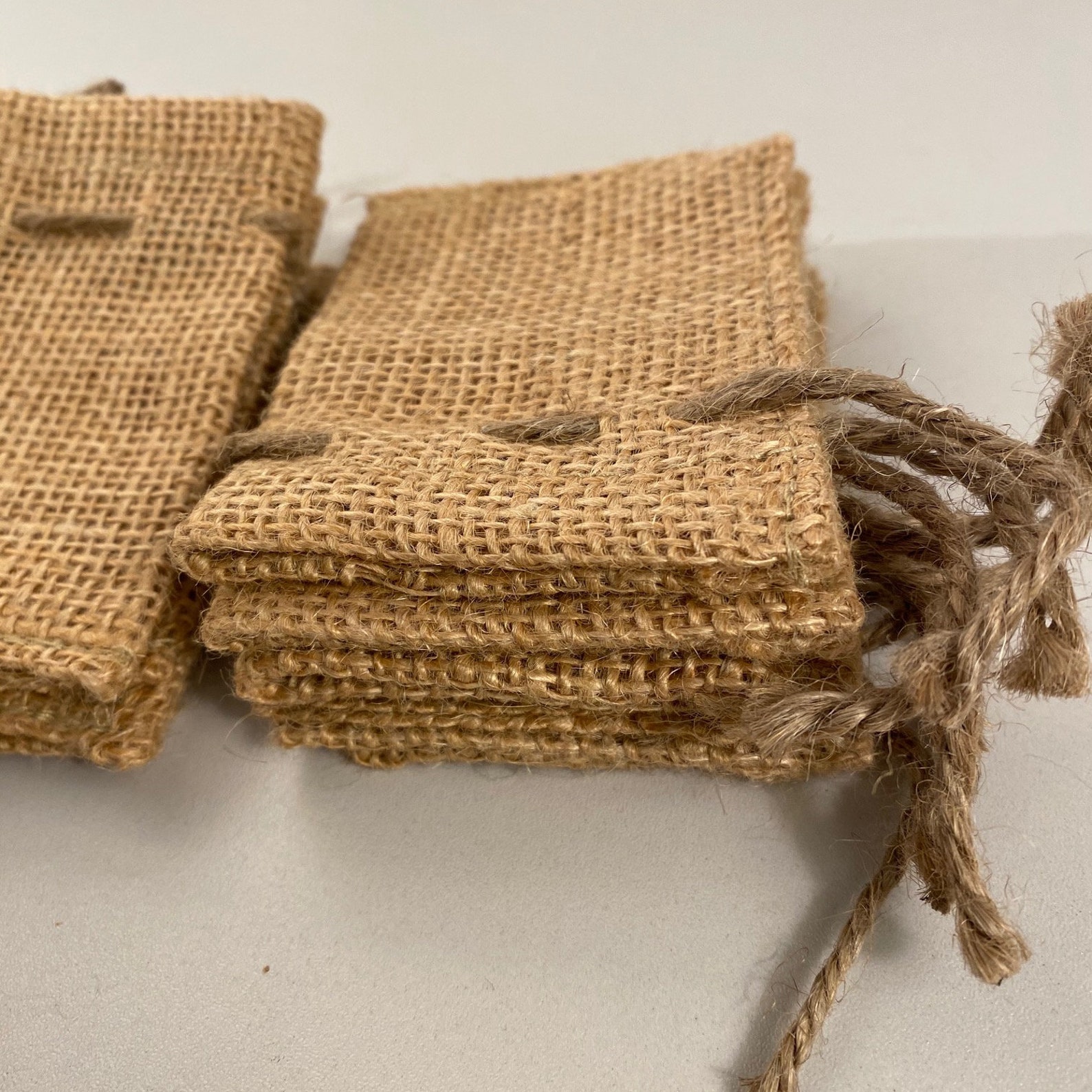 10 Pack 2 X 3 Burlap Bags With Drawstring Closure Small and - Etsy