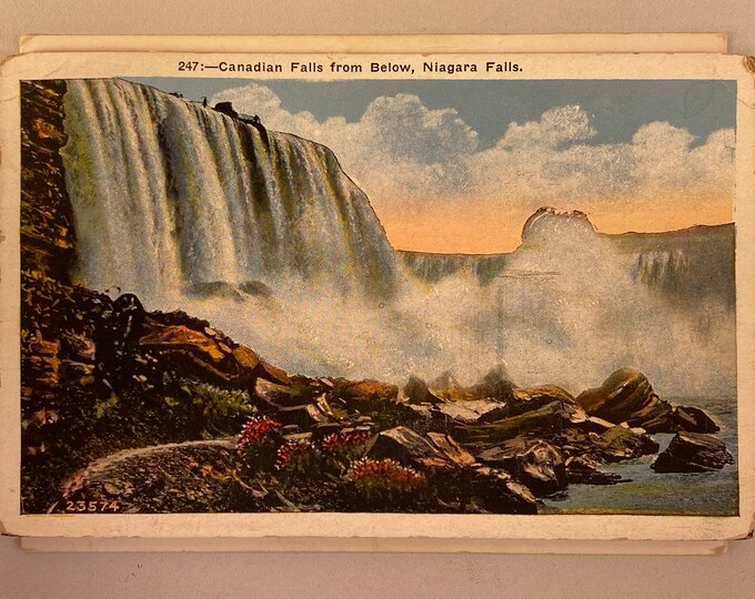 6 Old Niagara Falls Postcards, Old Souvenir Post Cards, 1930s - 1970s ...