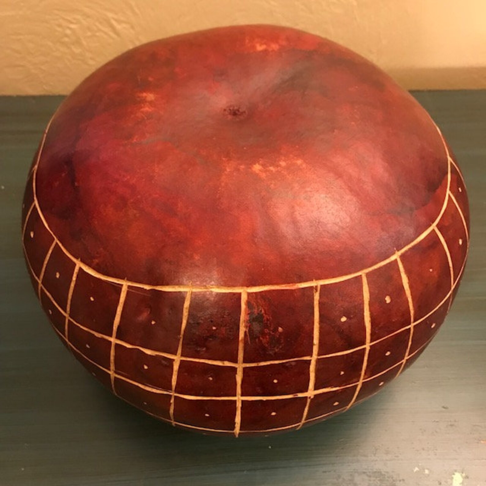 Gourd Basket Large Hand Made Basket Hollowed Dried Lined | Etsy