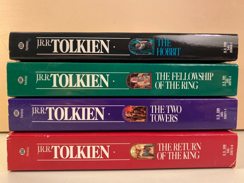 1990s UNREAD LOTR Paperback Book Box Set J. R. R. Tolkien the | Etsy