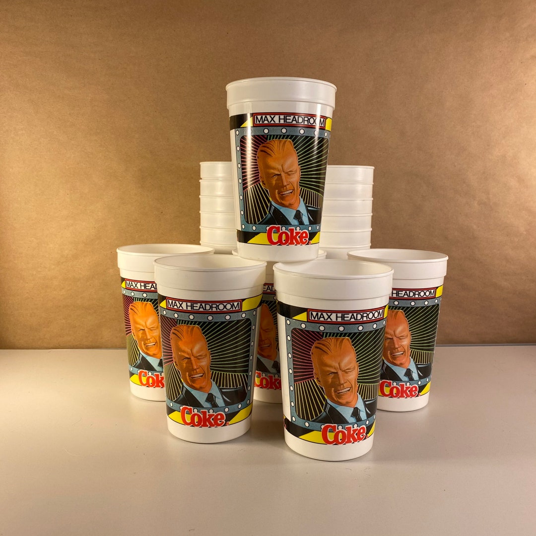 6-pack 1980s New Old Stock Cups, Max Headroom Collectible, Unused ...