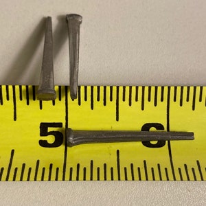 Qty (50) 1.25" Fine Finish Steel Cut Nails, 1.25 Inch Nails Set of ...