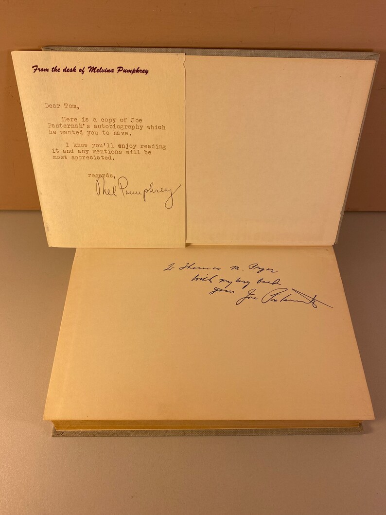 1956 Signed Copy Easy the Hard Way Hardcover Book, Inscribed by Joe ...