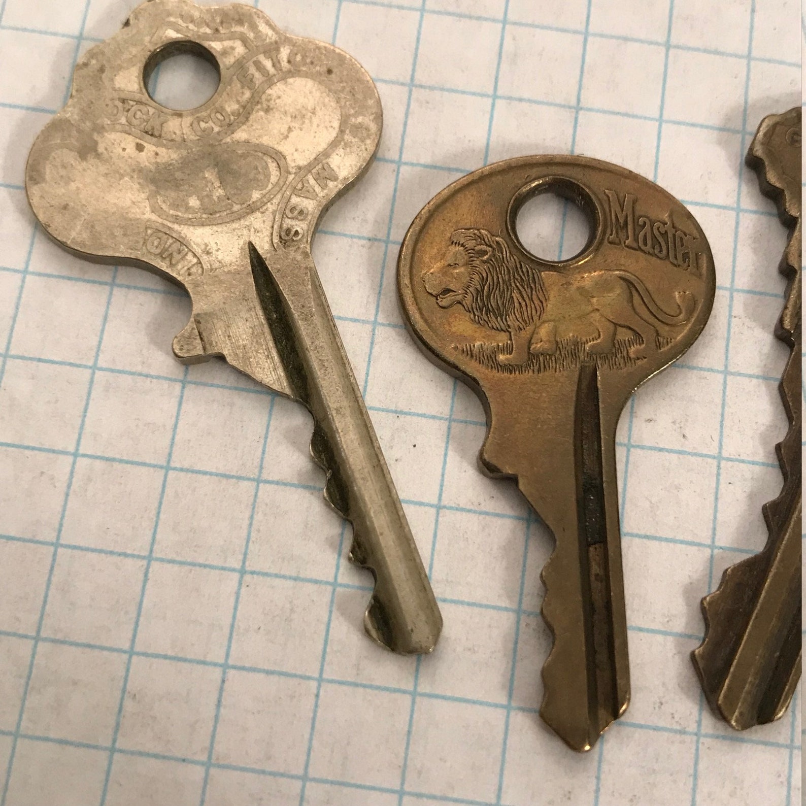 Vintage Unusual Keys lot of 4 Old Metal Industrial Locks | Etsy