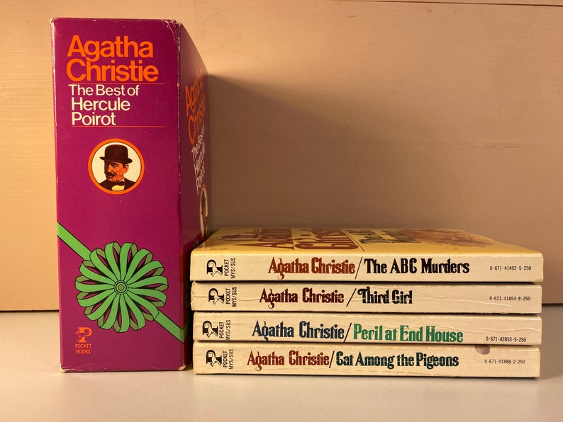 1980s the Best of Hercule Poirot Paperback Book Box Set, by Agatha ...