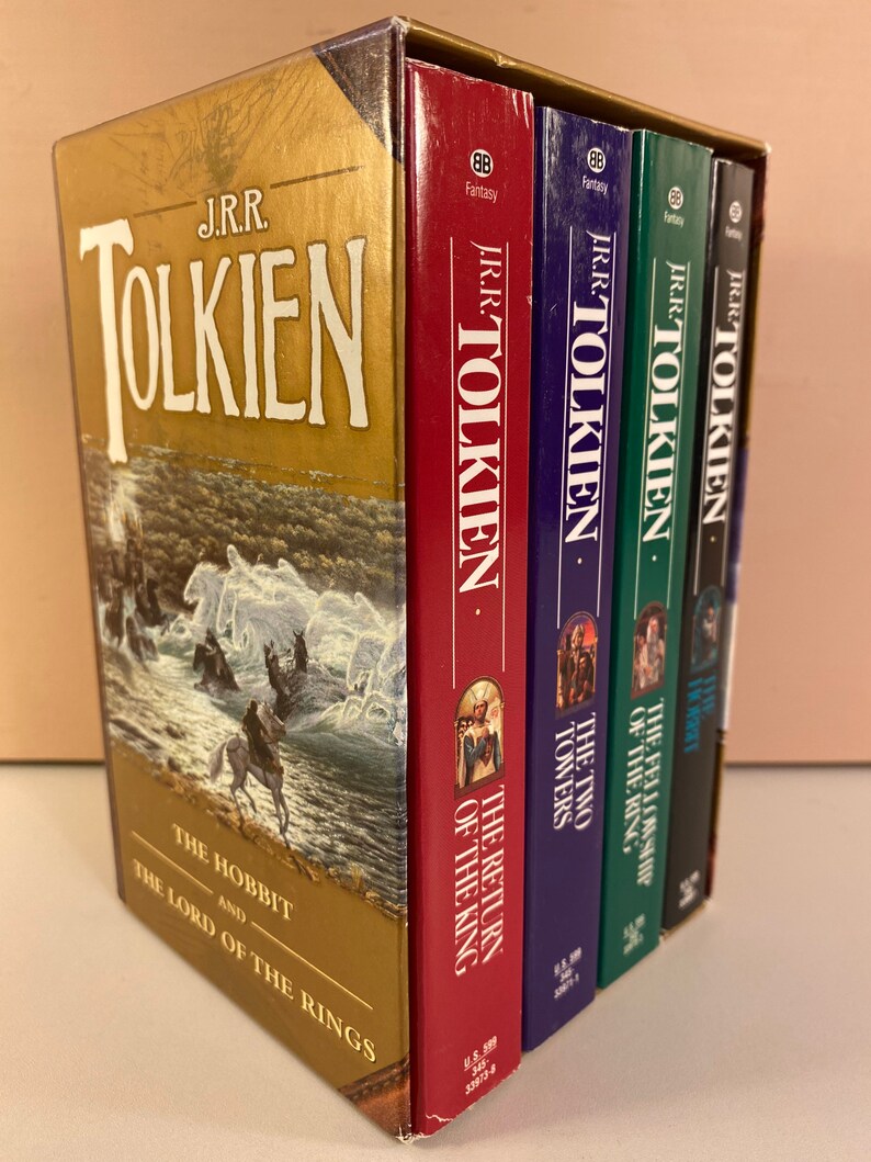 1990s UNREAD LOTR Paperback Book Box Set J. R. R. Tolkien the | Etsy