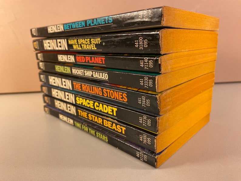 The Worlds of Robert A. Heinlein, Paperback Book Set, Heinlein Box Set ...