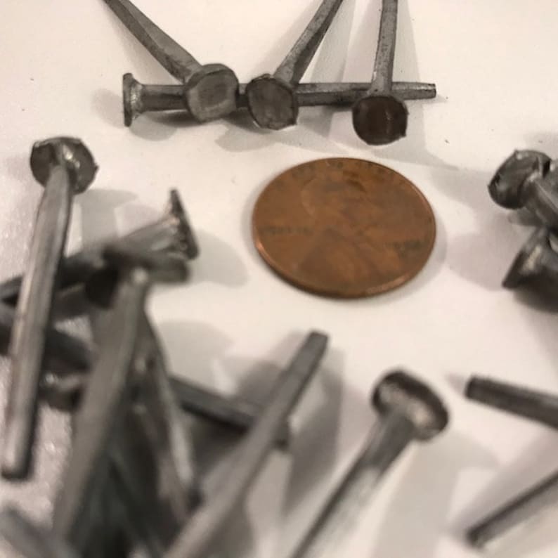 Qty 40 1.5 Clout Steel Cut Nails 1.5 Inch Nails Set | Etsy