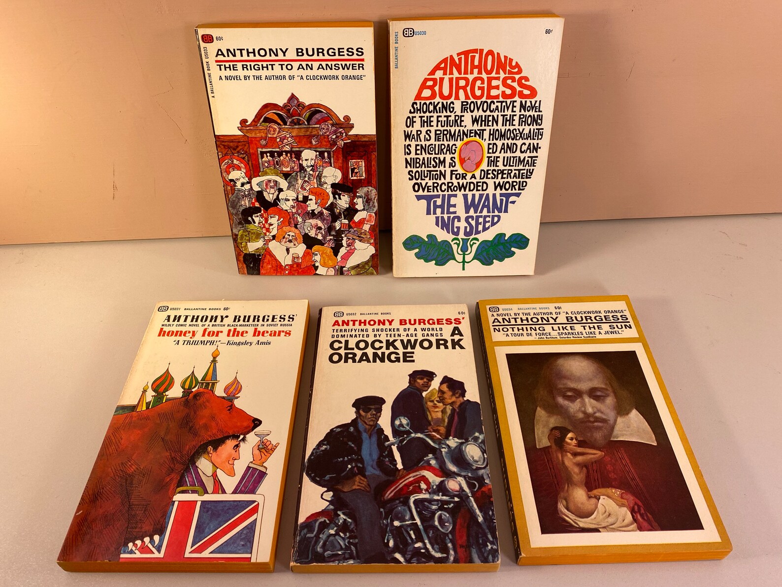 1960s Anthony Burgess Box Set Five Novels Paperback Book - Etsy