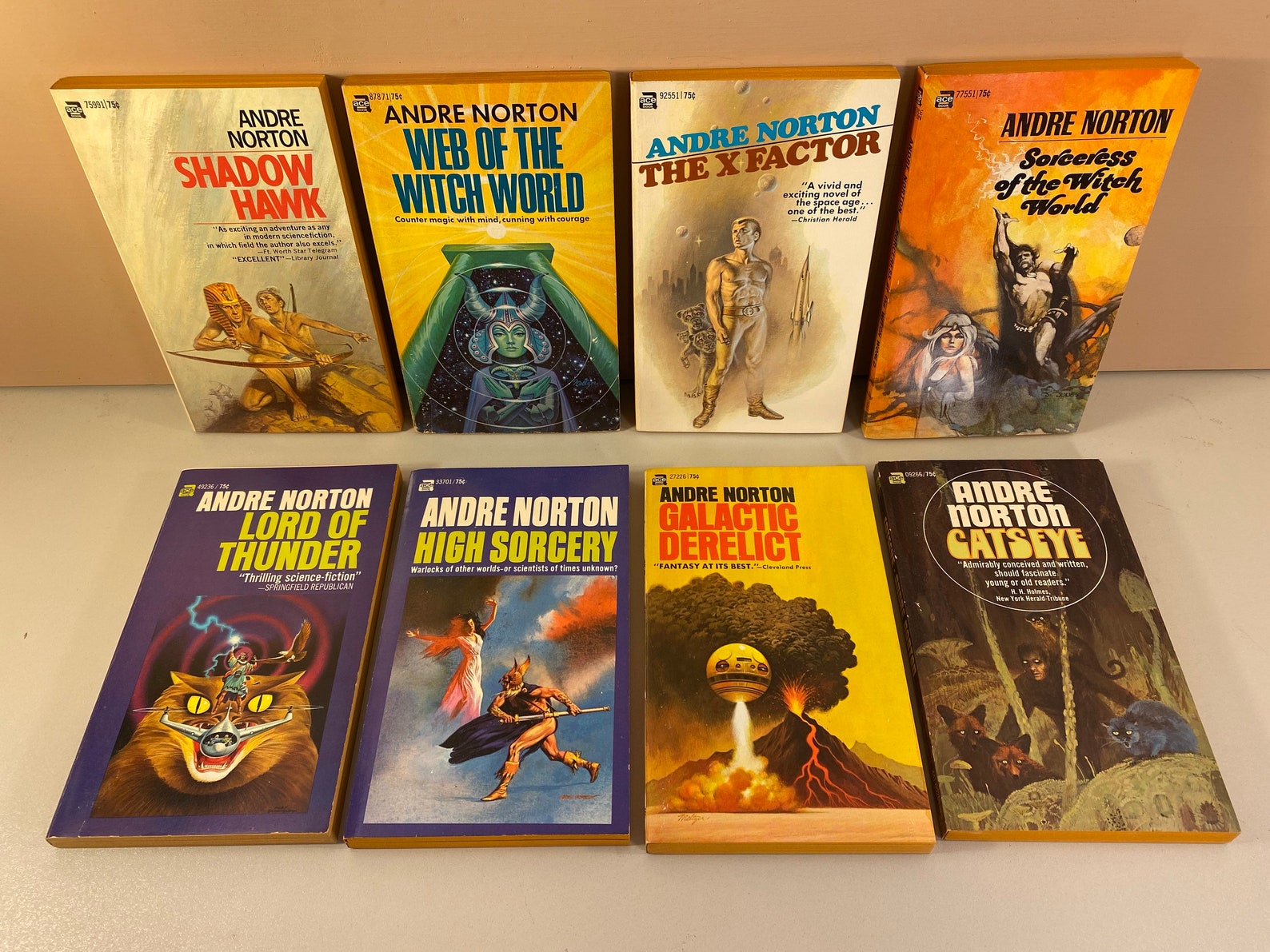 1972 Andre Norton Paperback Book Box Set, Ace Books Box Set, 8-book ...