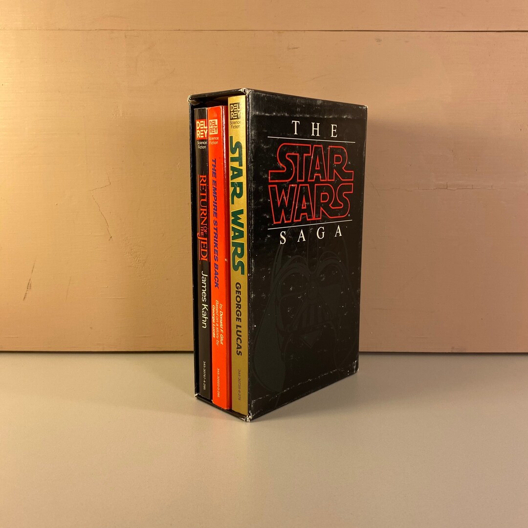 The Star Wars Saga Paperback Book Box Set, George Lucas, 1980s Vintage ...