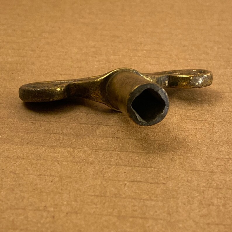 Brass Vintage Clock Key Wind up Key Brass Skeleton Key | Etsy